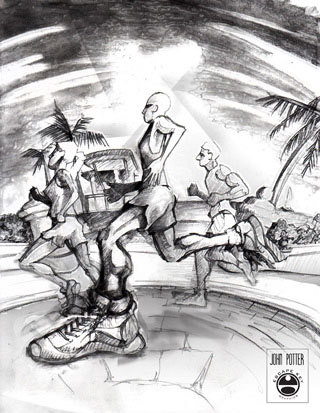 Marathon Poster Illustration Marathon Poster Illustration